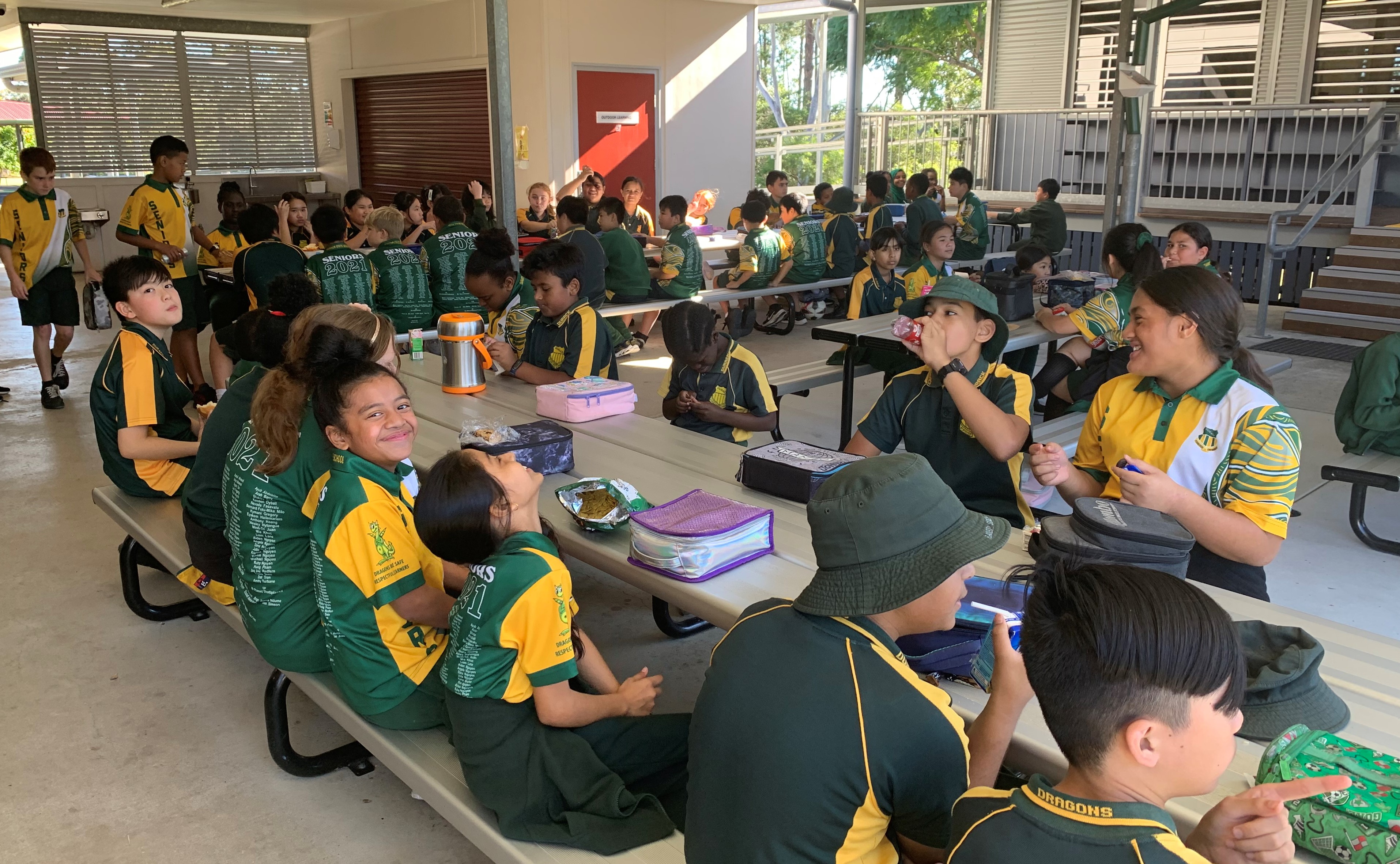 School grounds and classrooms